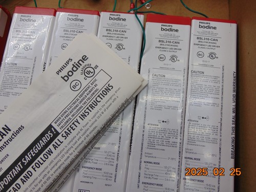 (1) NEW BODINE BSL310-CAN EMERGENCY LED DRIVER 120-277V 90-MIN 10-36VDC ...