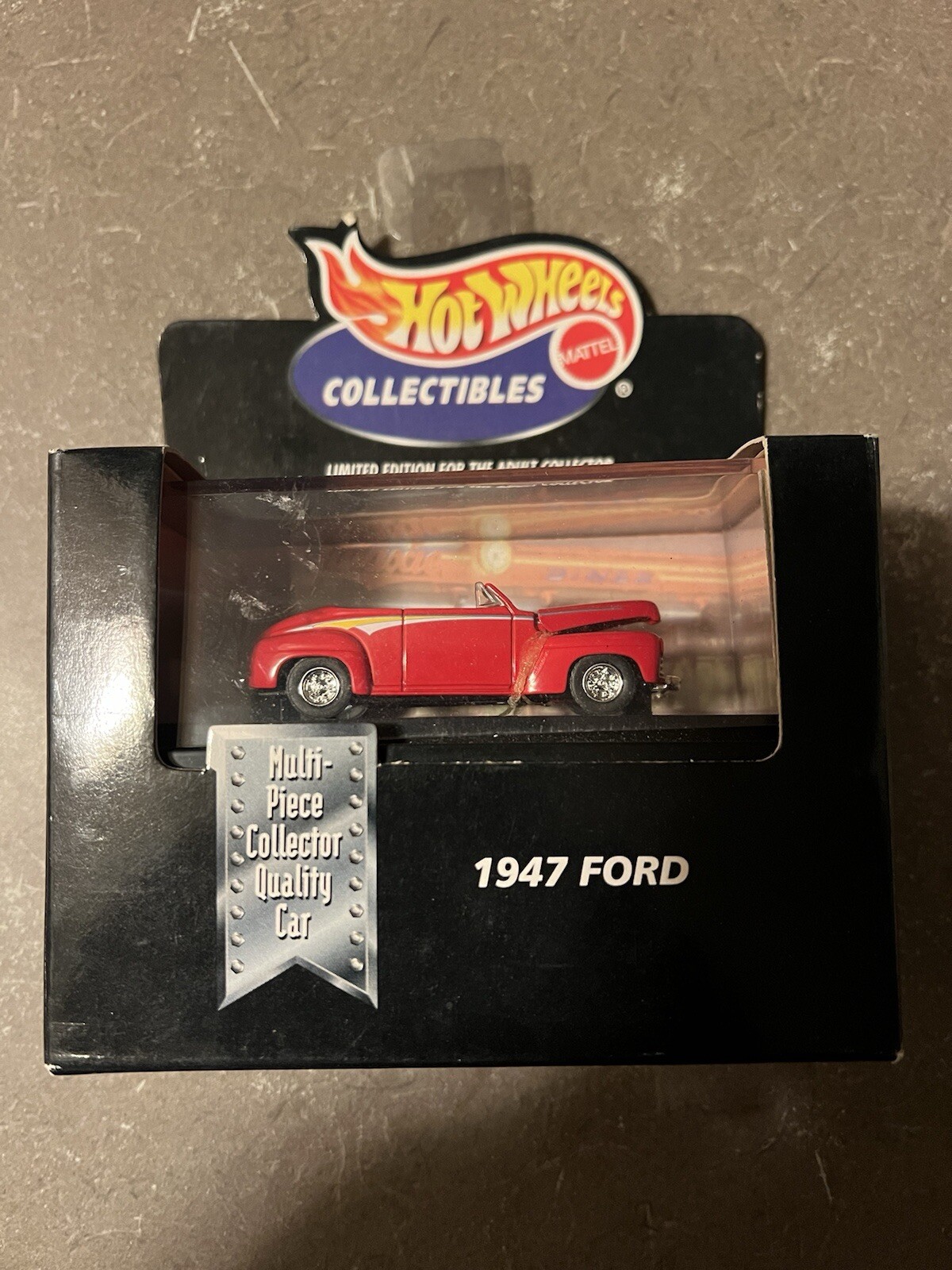 1998 Hot Wheels Collectibles black box 1947 Ford red 1/64 New Sealed ...