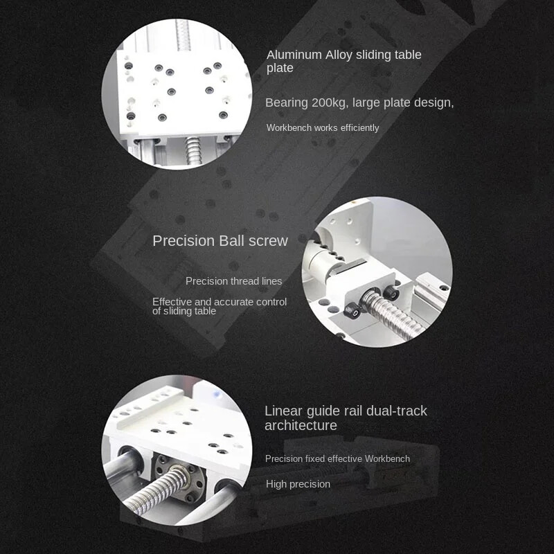 YT004 Ball Screw Slide Table ModuleLinear Lift Cross xyz Displacement ...