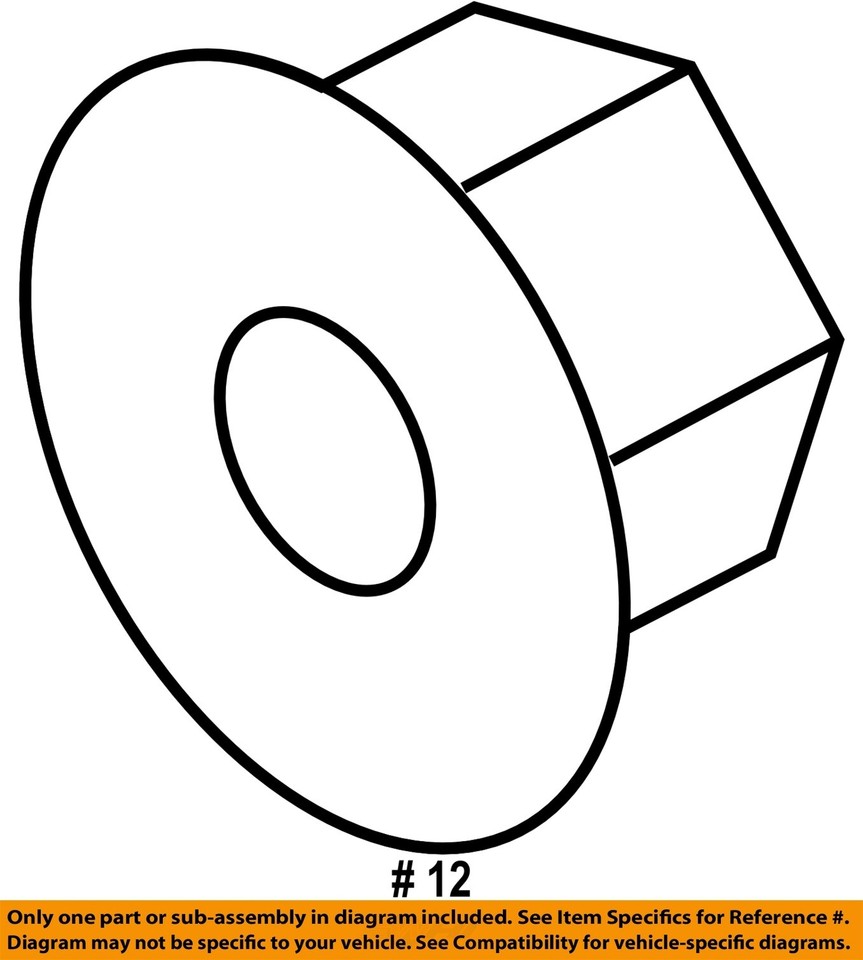 GM OEM 18-16 Canyon Suspension Components-Lower Cntrl Arm Nut 11610463 ...