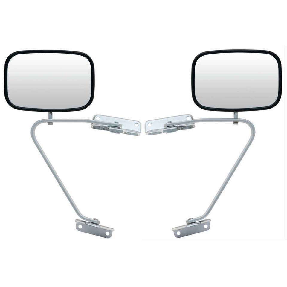 Mirror Assembly with 5" x 8" Chromed Steel Head 80-84 Ford F100 Pickup ...