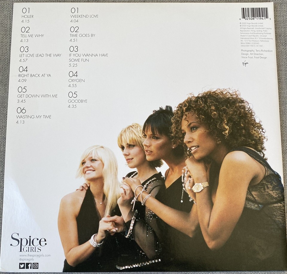 Sporty Spice Melanie C Signed IP Spice Girls FOREVER Vinyl Record LP ...