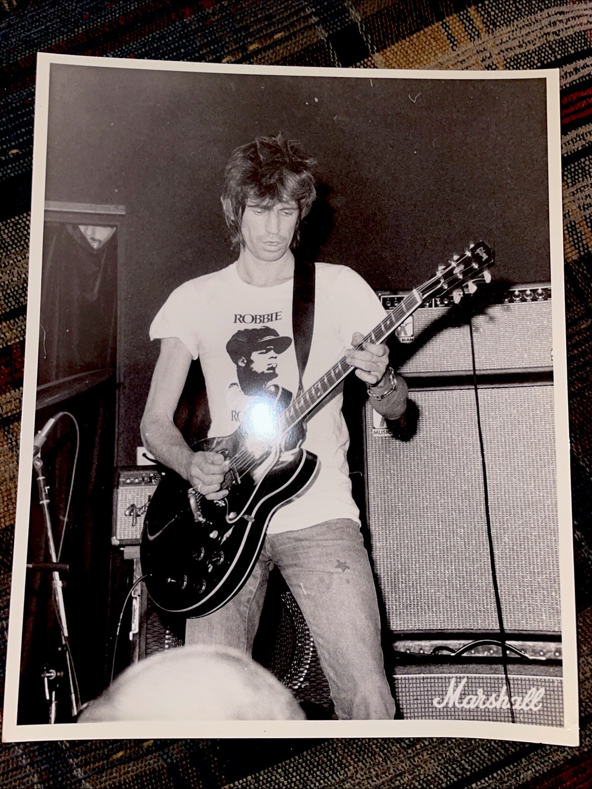 1978 KEITH RICHARDS BOTTOM LINE CLUB NEW YORK TYPE 1 PHOTO THE ROLLING ...