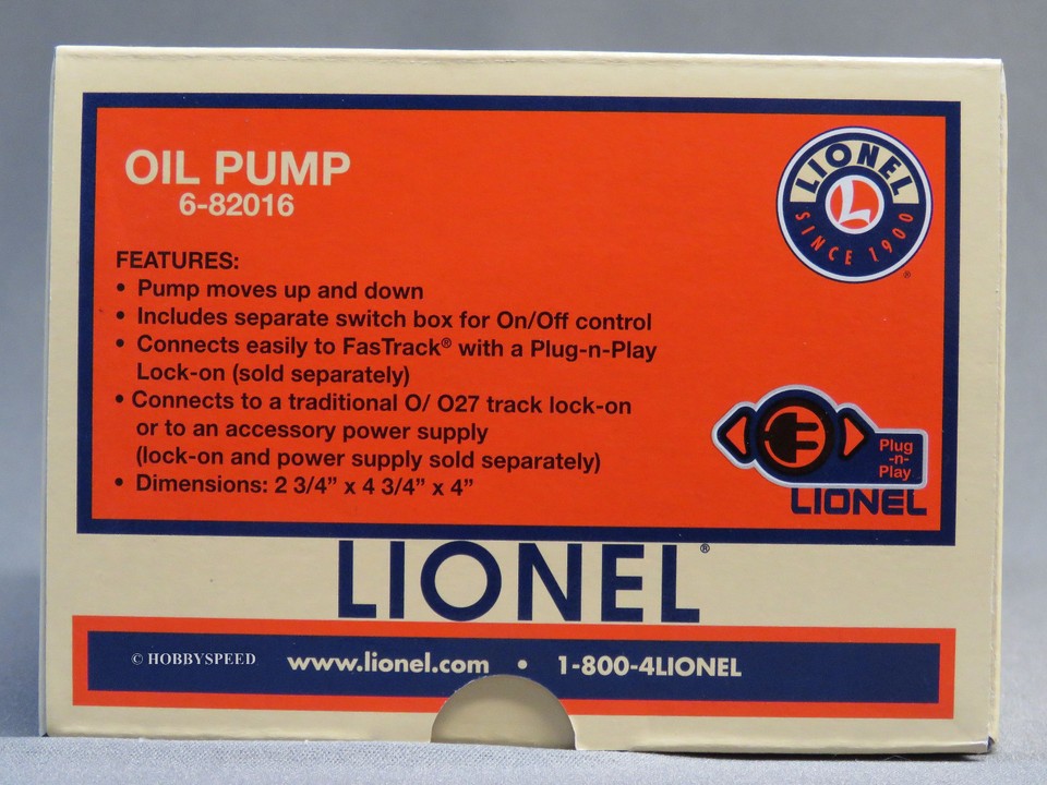 LIONEL PLUG n PLAY OIL PUMP train o gauge operating nodding donkey well ...