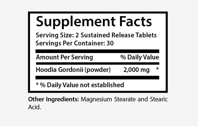 Diet Supplement Hoodia Gordonii Cactus 2000mg Natural Weight Loss (2 ...