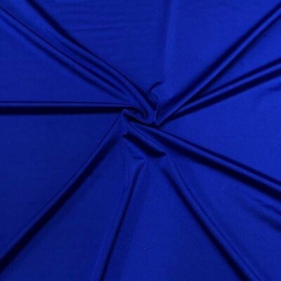 Royal Blue Shiny Finish Milliskin Nylon Spandex Fabric - 4 Way Stretch ...