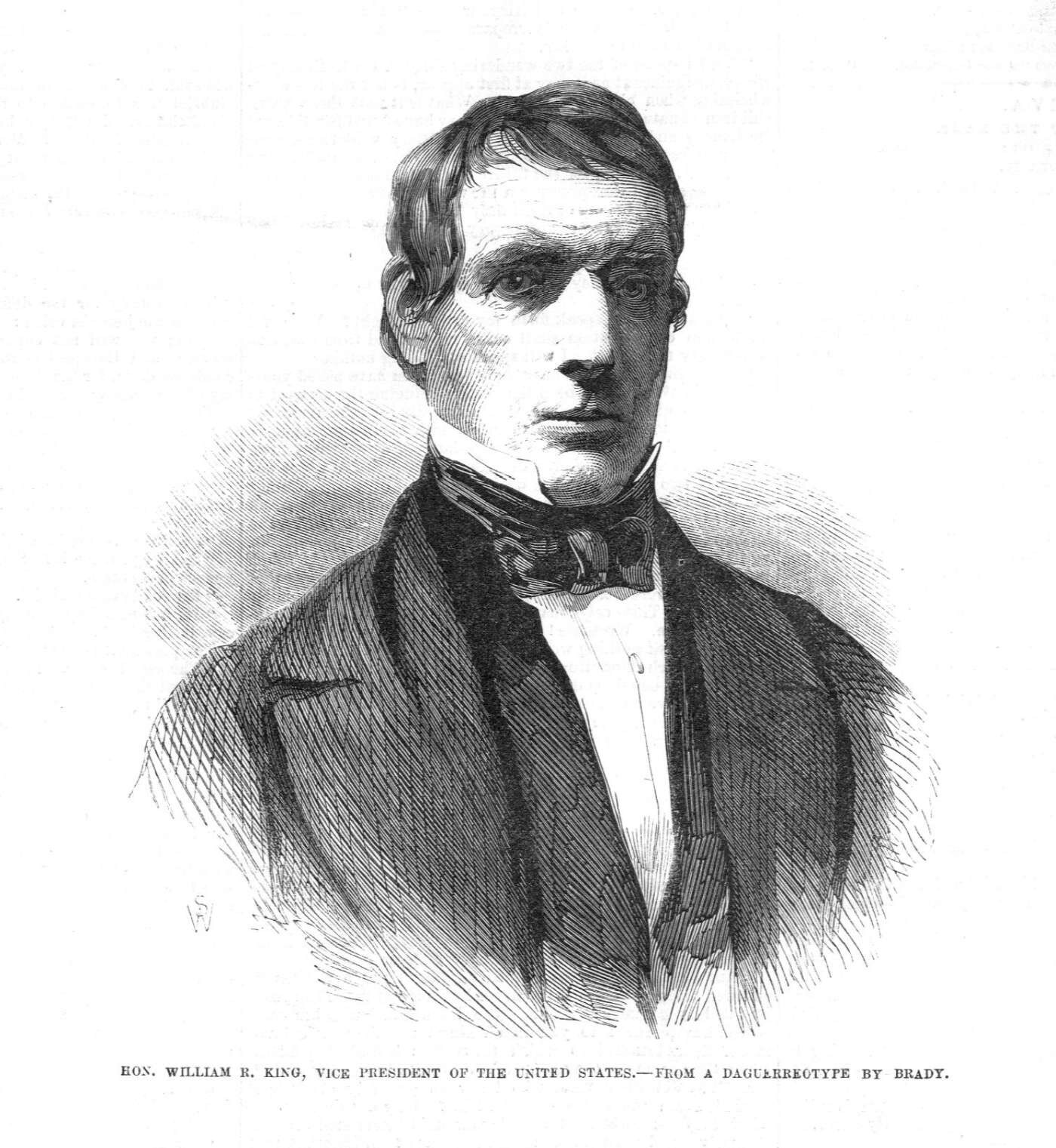 William Rufus de Vane King, Vice President of the United States - 1853 ...