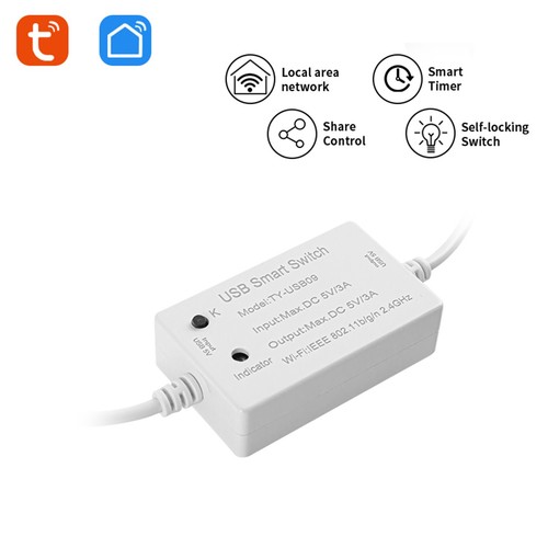 USB Smart Switch For Tuya Household Appliance Three Modes USB Smart ...