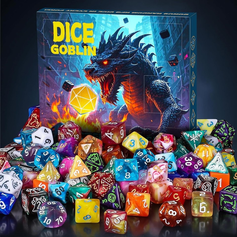 Polyhedral Dice Set - DND Role Playing Dice for Dungeons and Dragons ...
