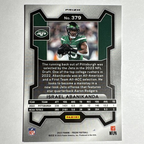 2023 Prizm Israel Abanikanda #379 Red White And Blue Rookie Card A4 | eBay