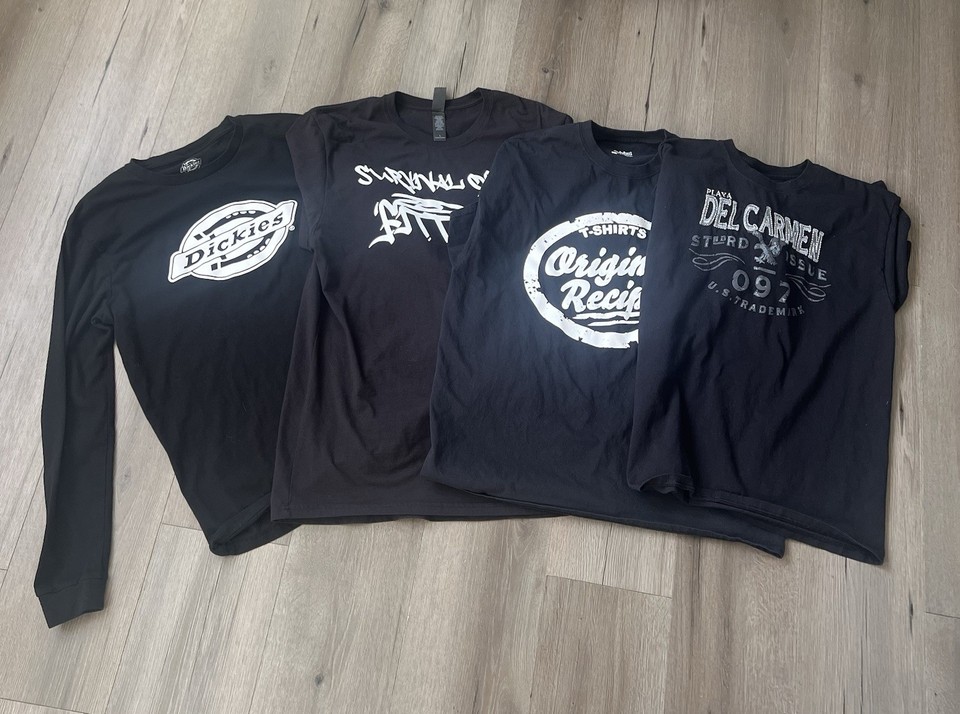 Nike T Shirt w/ other various brands (band tees, sporting shirts, etc ...