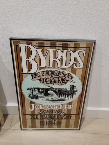 BG 177-1 The The Byrds Joe Cocker Original Concert Poster in Mint ...