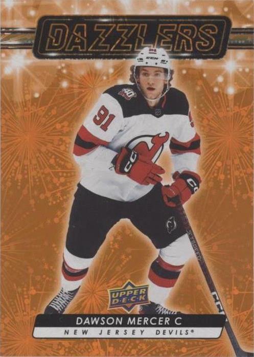 2023-24 Upper Deck Series 2 - Dazzlers Dawson Mercer #DZ-72 Orange for ...