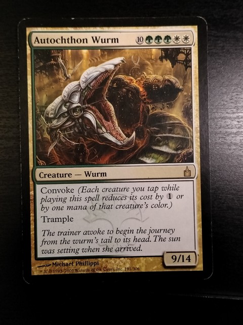 MTG Autochthon Wurm Ravnica 191/306 Regular Rare for sale online | eBay