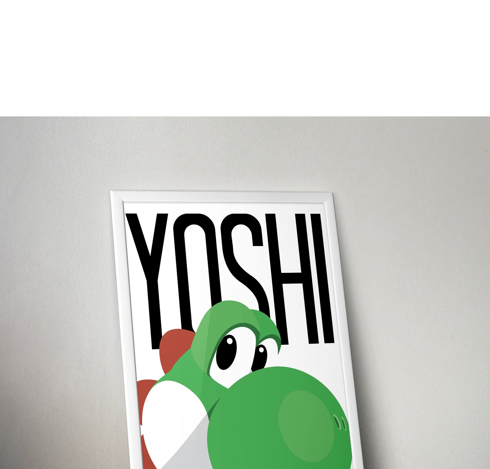 YOSHI - Super Mario Brothers - Nintendo - Wall Digital Art Poster Decor ...