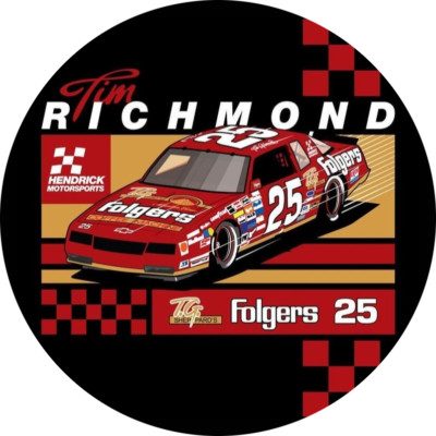 Tim Richmond 2 PC Retro Nascar Decal/Sticker Hendrick Motorsports | eBay