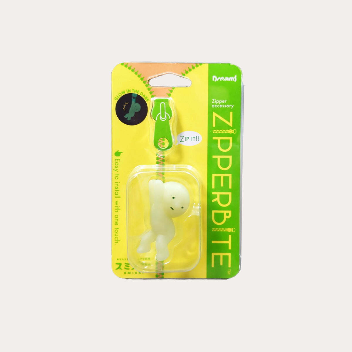 SMISKI Figures Bite Zipper Authentic Japan Zipper Accessory Glow In The ...