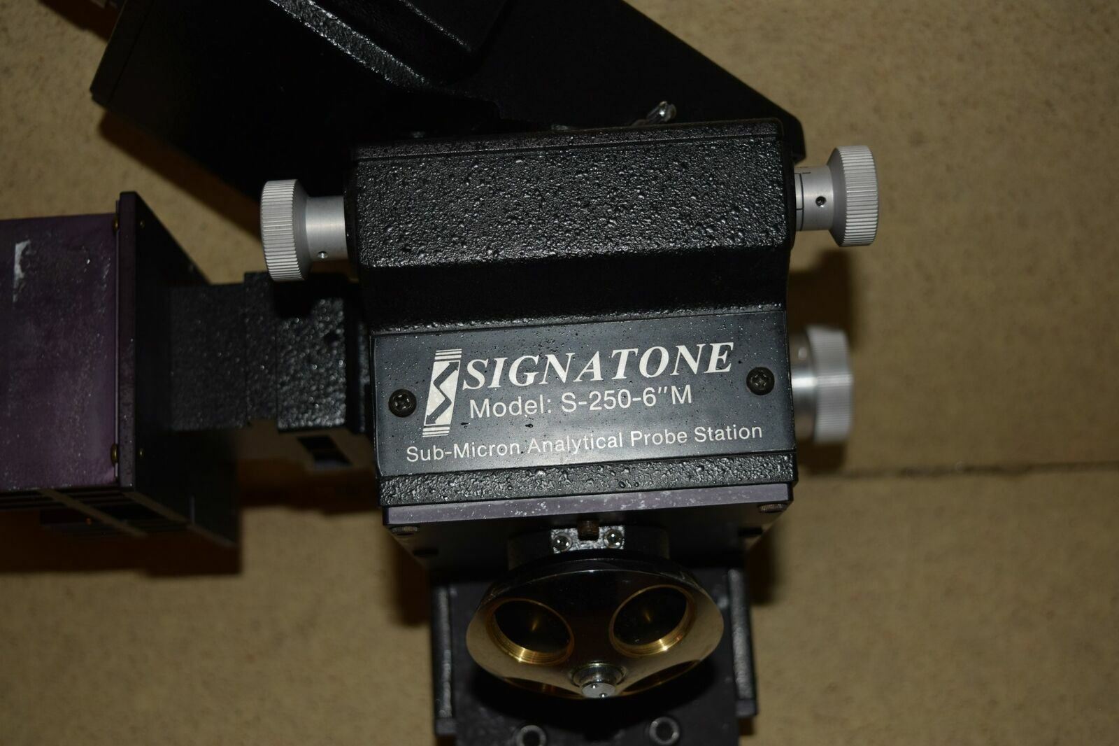 BAUSCH & LOMB SIGNATONE MODEL S-250-6"M SUB-MICRON ANALYTICAL PROBE ...