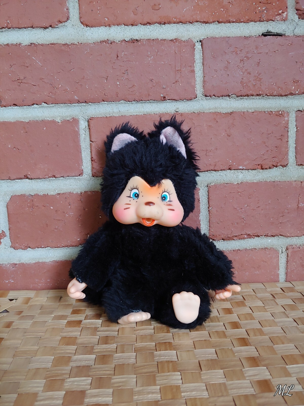 1979 Nyamy Cat Monchhichi Knockoff Vintage Thumbsucker Plush 7 Inch ...