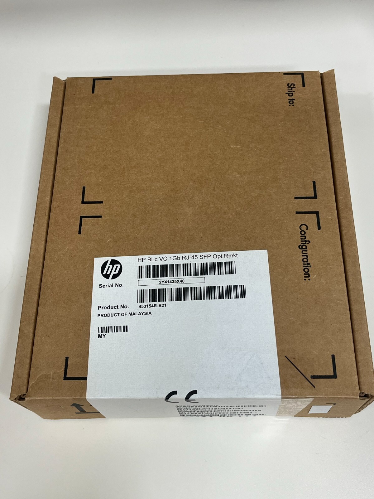 HP BLc VC 1GB RJ-45 SFP Opt Rmkt Kit - 453154-B21 | eBay