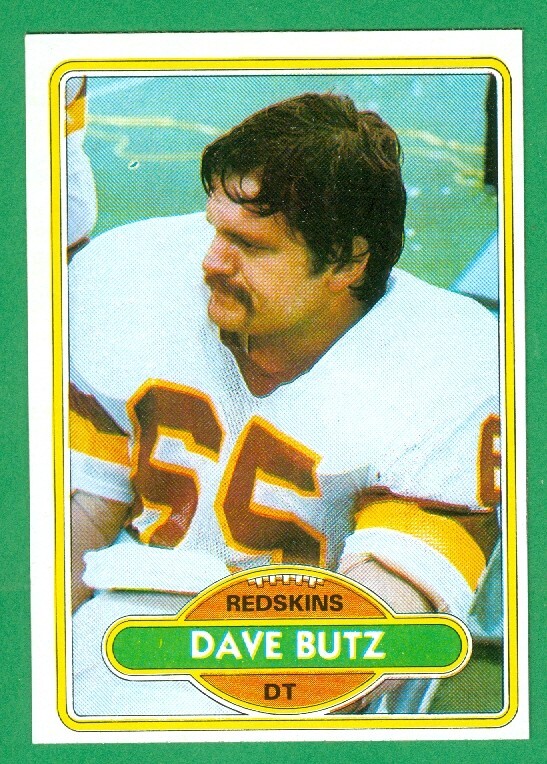 1980 TOPPS #499 DAVE BUTZ ROOKIE CARD WASHINGTON REDSKINS NM | eBay
