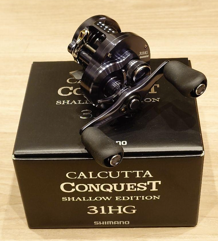 24 CALCUTTA CONQUEST SHALLOW EDITION 31HG Left Reel in Box JP F/S ...