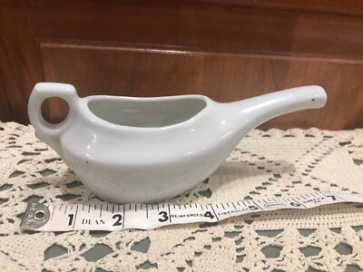 Antique Medical Porcelain Invalid/Infant Feeder Pap Boat Aladdin #48 | eBay