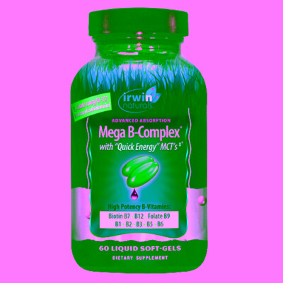 Advanced Absorption Mega B-Complex 60 Softgels By Irwin Naturals ...
