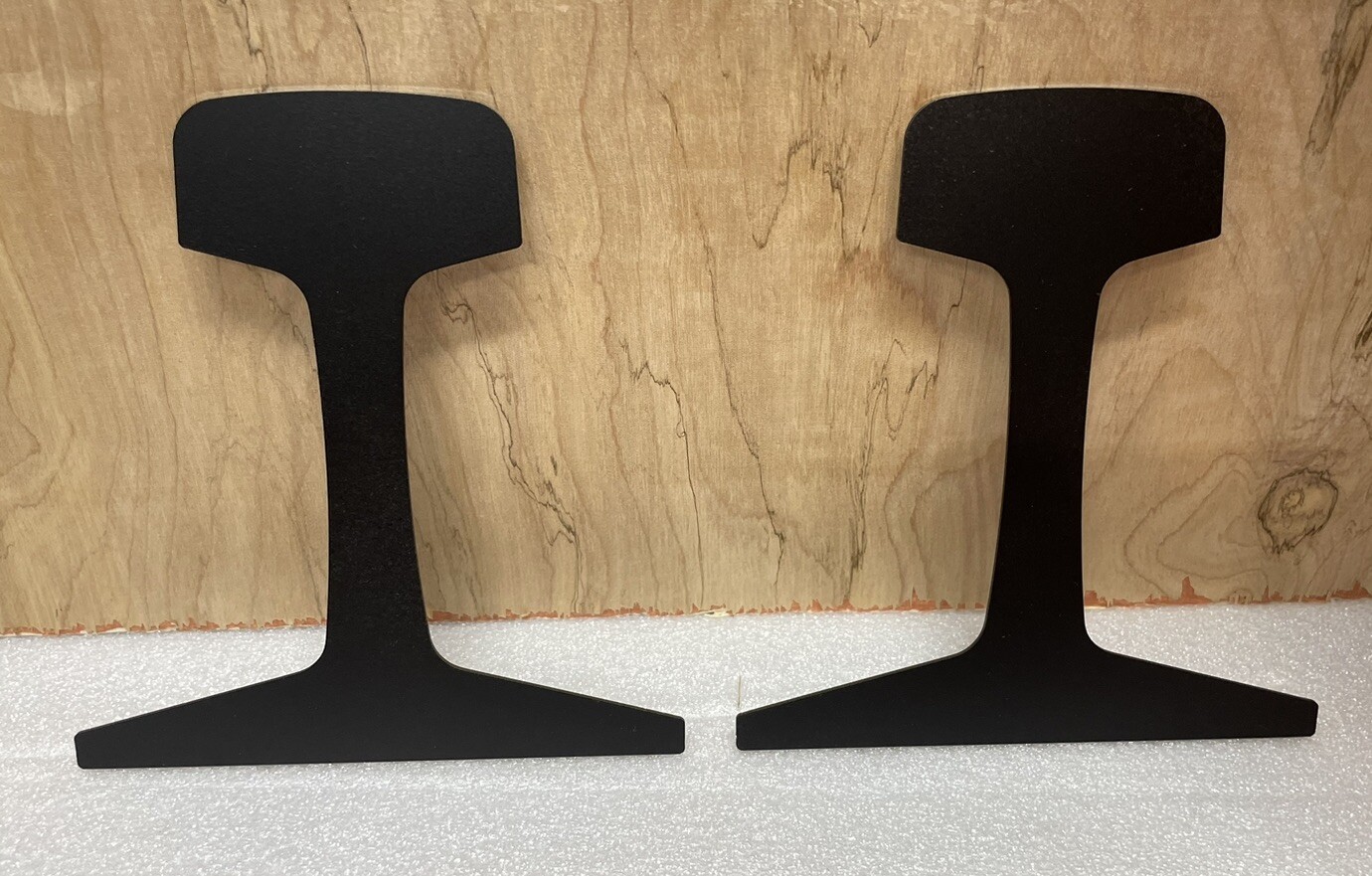 New Pair Railroad Train Rail Wall Art Sign Cutout Steel Metal Laser Cut ...