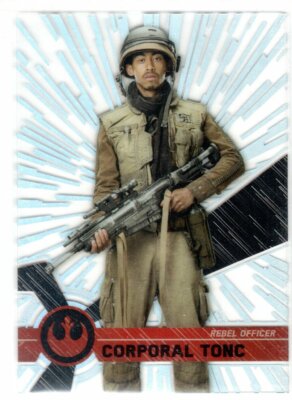 STAR WARS 2017 TOPPS HIGH TEK #77 CORPORAL TONC FORM 2 PATTERN 2 ...