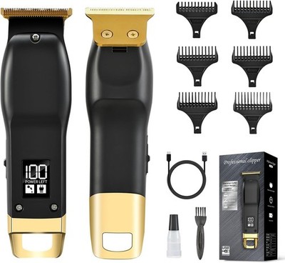 Professional Hair Cut Machine Barber Salon Cutting Trimmer Clipper Kit ...