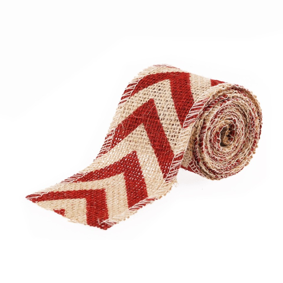 2M 6CM Strip Style Burlap Craft Ribbon for DIY Crafts Home Wedding ...