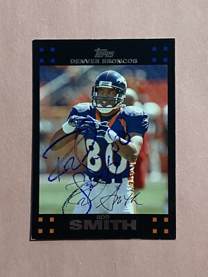 Rod Smith 2007 Topps IP Auto Autograph | eBay