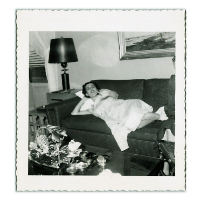 Woman Shooing Away Photographer Snapshot 1950s Girl Waving Blurry Hand ...