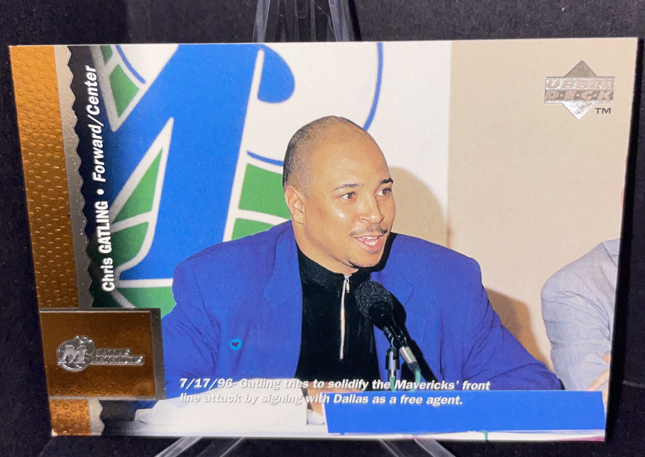 Upper Deck 1996-97 CHRIS GATLING #25 - Dallas Mavericks NBA Trading ...