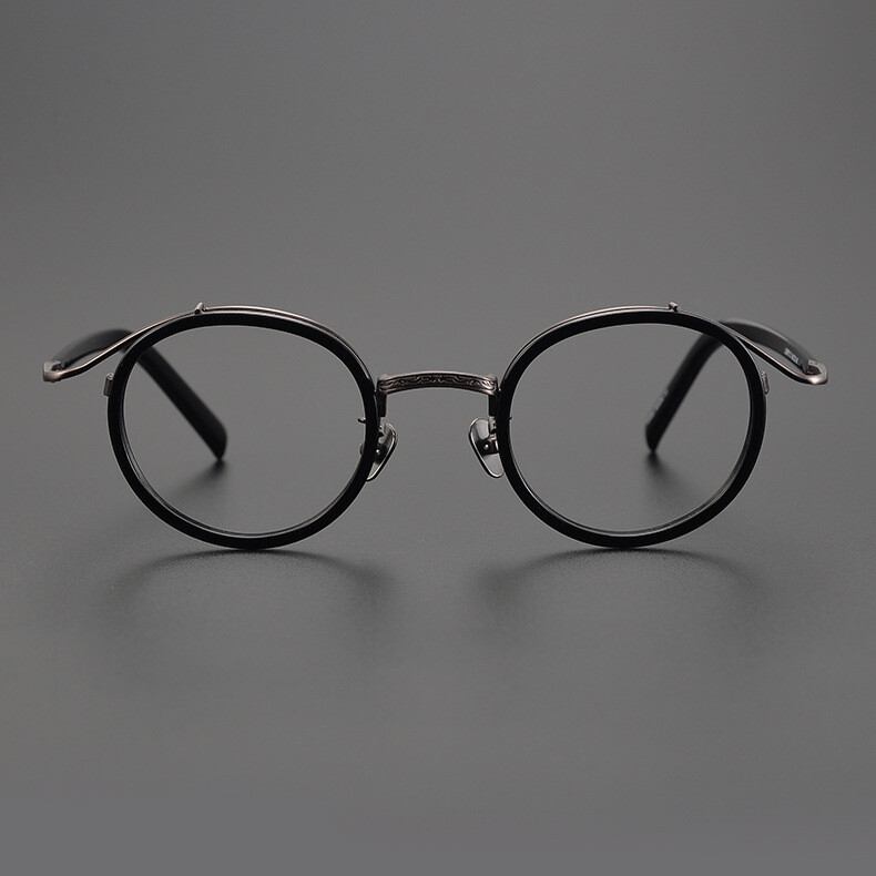 Retro Hand made Round Japanese Eyeglass Frames Women Men Glasses ...