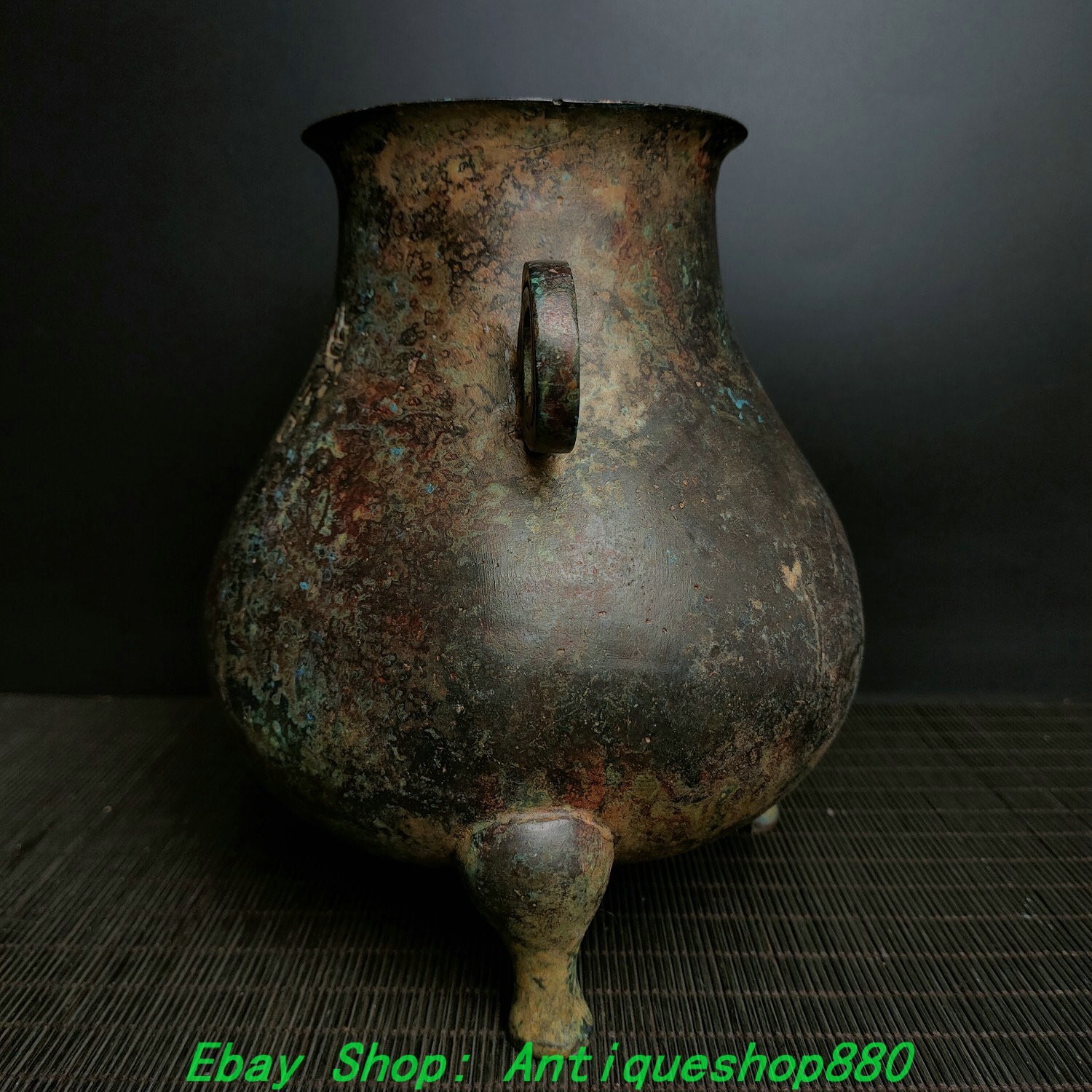 7''Old China Dynasty Bronze Ware Palace Inscription 3 Leg Incense Burner Censer | eBay