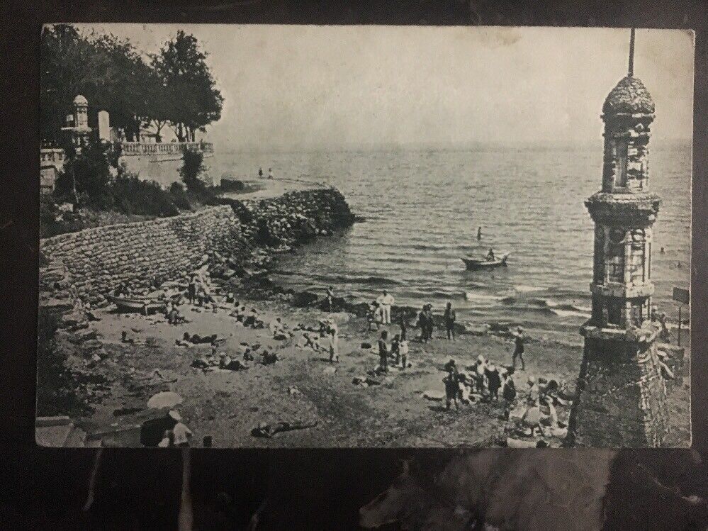 1928 Odessa RUSSIA USSR Real Picture Postcard Cover RPPC Arcadie Beach ...