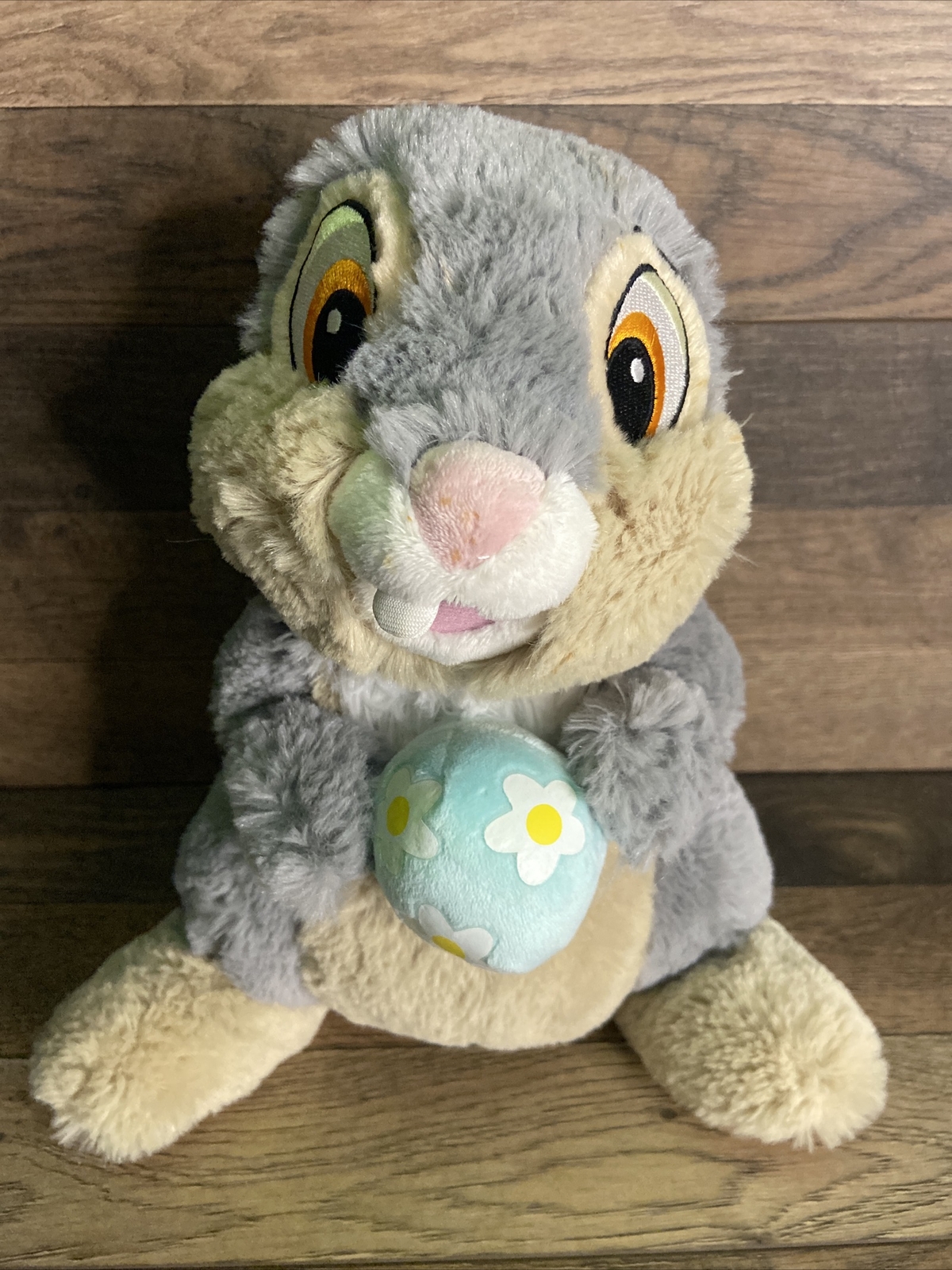 Disney Thumper 10" Plush w/ Easter Egg Bambi Hallmark Stuffed Animal ...