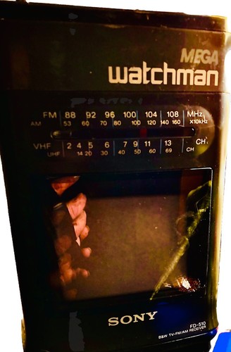 VTG MEGA Watchman FD-510 Tested Works AM FM B/W TV Receiver Portable 4 ...