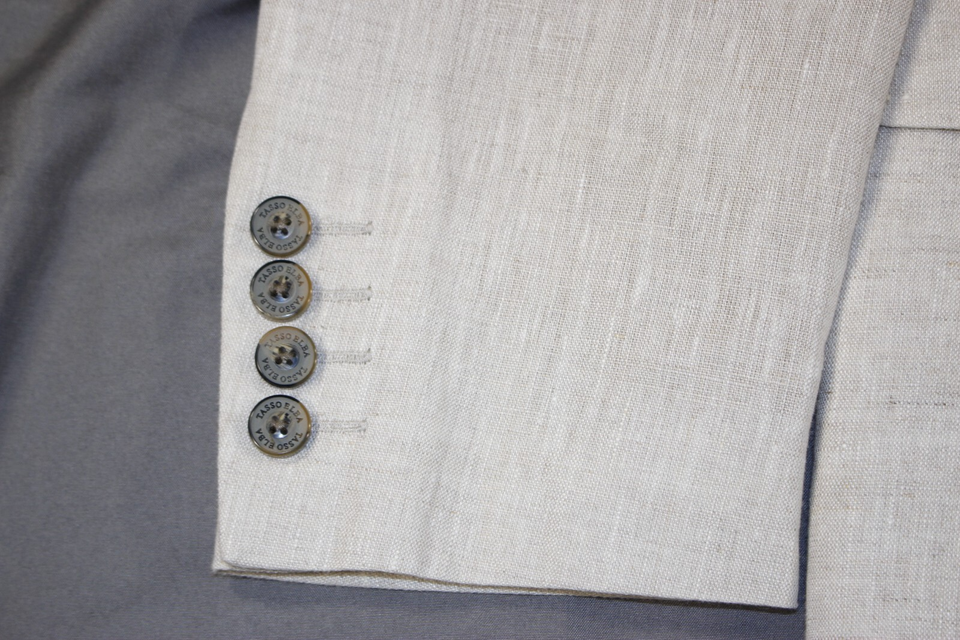 Tasso Elba Blazer Men's Large (42) 100% Linen Sport Coat Jacket Ivory | eBay
