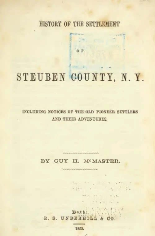 Steuben County Ny History