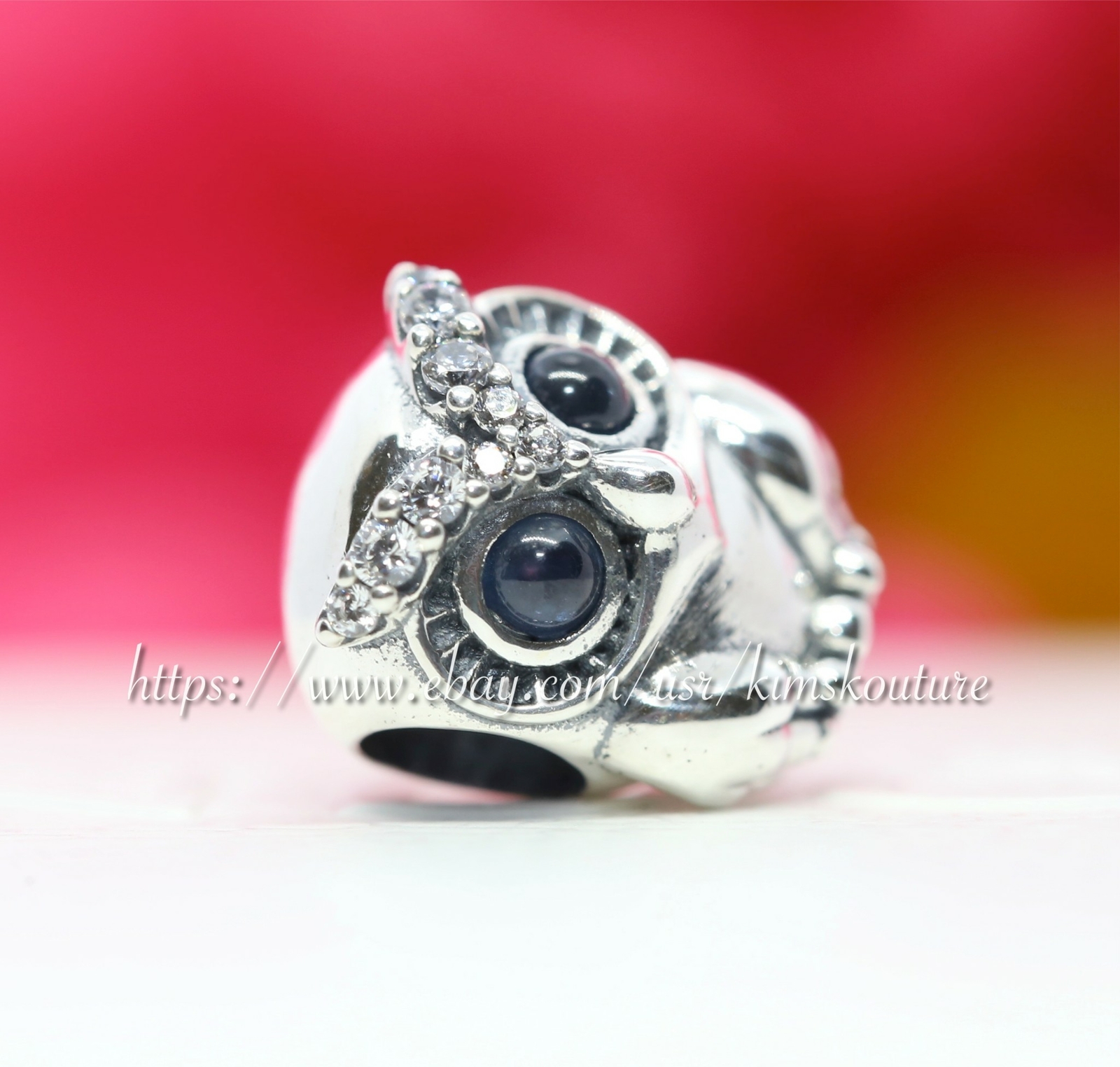 Authentic Sparkling Owl Pandora Silver Charm 798397NBCB | eBay