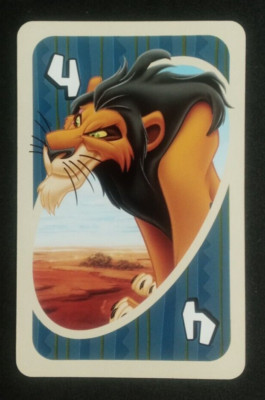 Disney Lion King Uno Card Blue Scar #4 | eBay