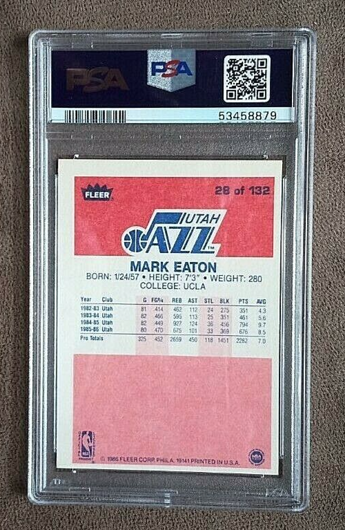1986-87 Fleer - #28 Mark Eaton for sale online | eBay