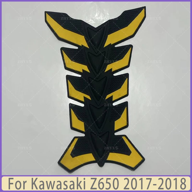 For Kawasaki Z650 2017-2018 3D Tank Traction Pad Side Gas Knee Grip ...