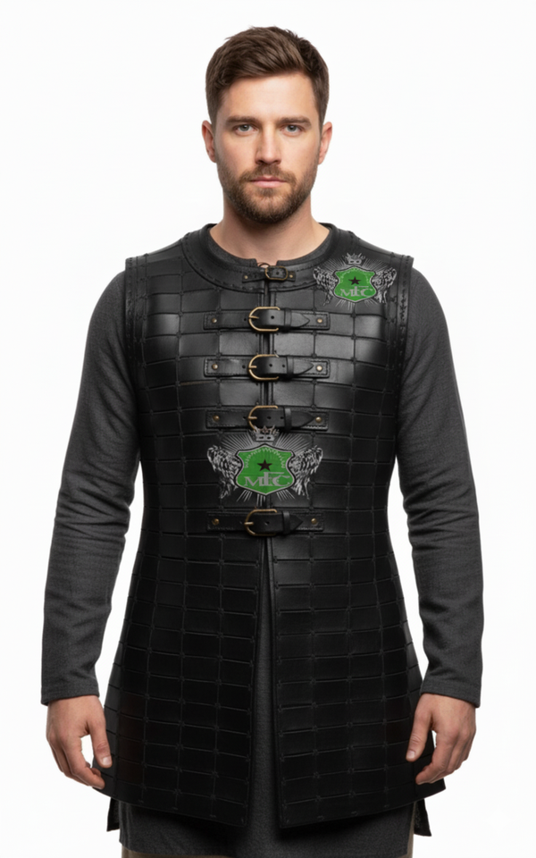 Medieval Fantasy Larp Leather Armor Cuirass Brigandine Vest Cosplay ...