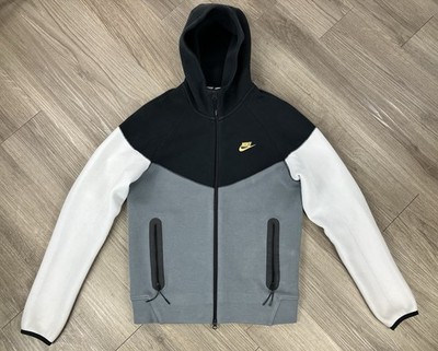 Nike Tech Fleece Windrunner Black Cool Grey White Gold Men's Size S ...