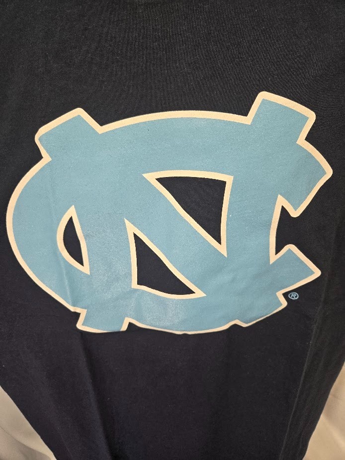 Mens Profile Varsity NCAA North Carolina UNC Big & Tall Blue Logo Tee T ...