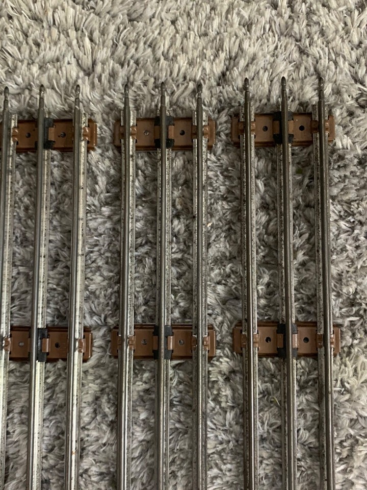 Lionel 027 Track 3 Metal Pieces 9" Straight Vintage - Nice! | eBay